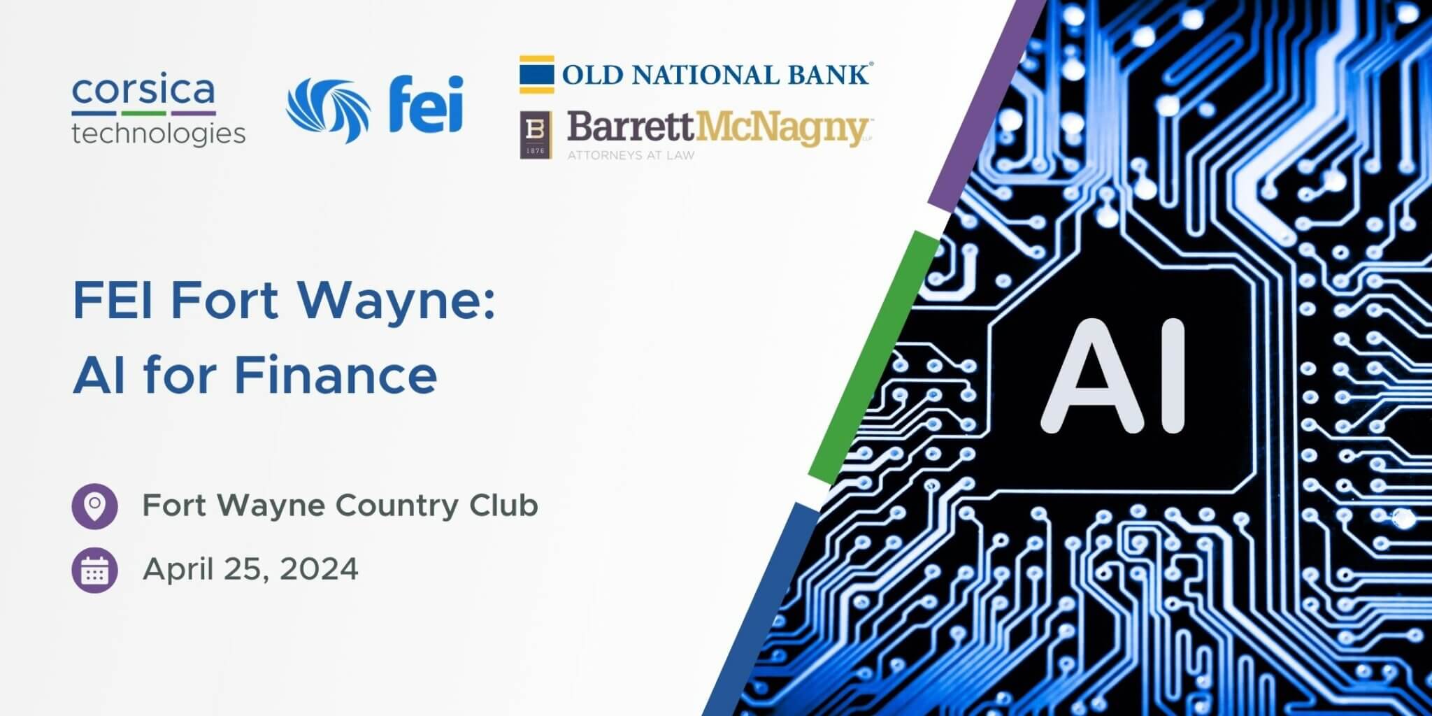 FEI Fort Wayne: AI for Finance - Corsica Technologies